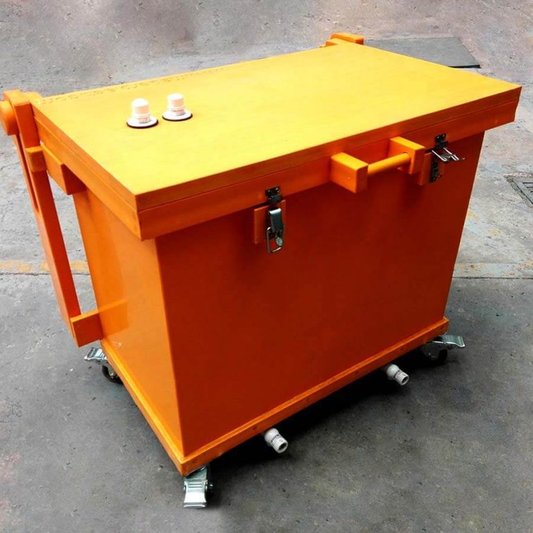 Caja Contenedora en Plástico Insdustrial para Almacenaje y Transporte