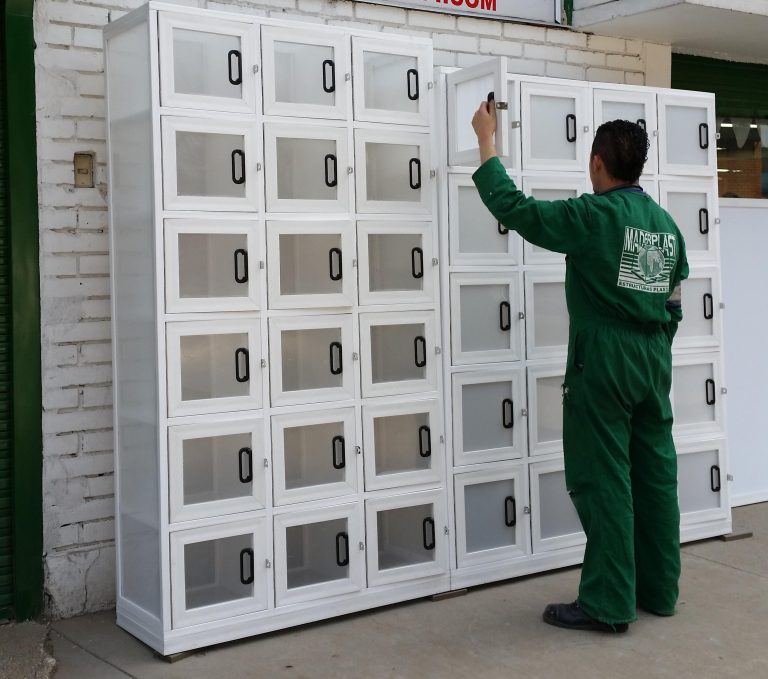 Lockers plásticos para celulares. Casillero Gabinete de seguridad